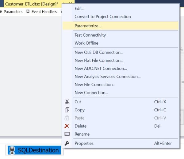 Designing a simple SSIS package using SQL Server 2016